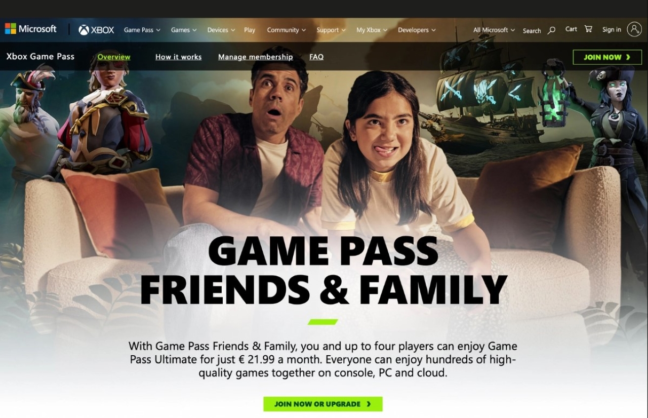 Microsoft chính thức xác nhận gói Friends & Family của Xbox Game Pass ...
