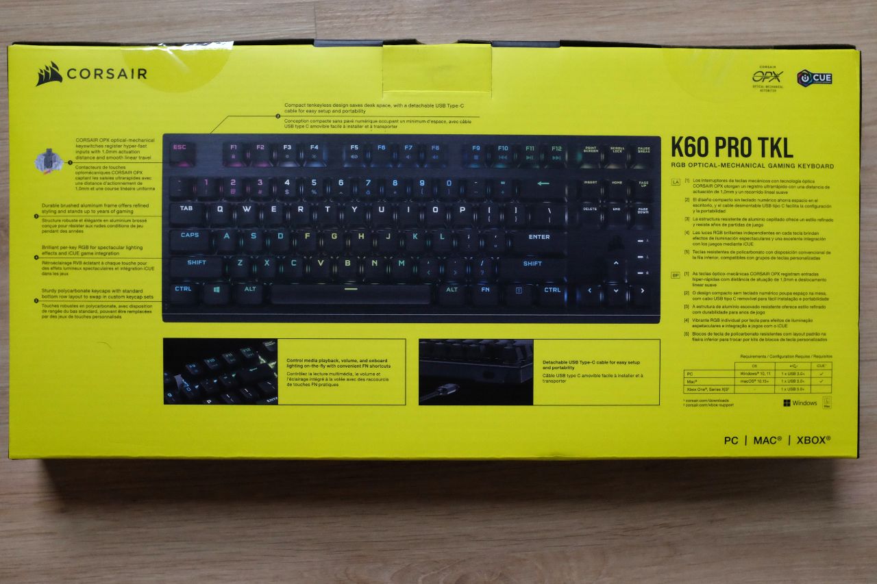 Corsair K60 Pro TKL Optical Switch - Đánh Giá Gaming Gear