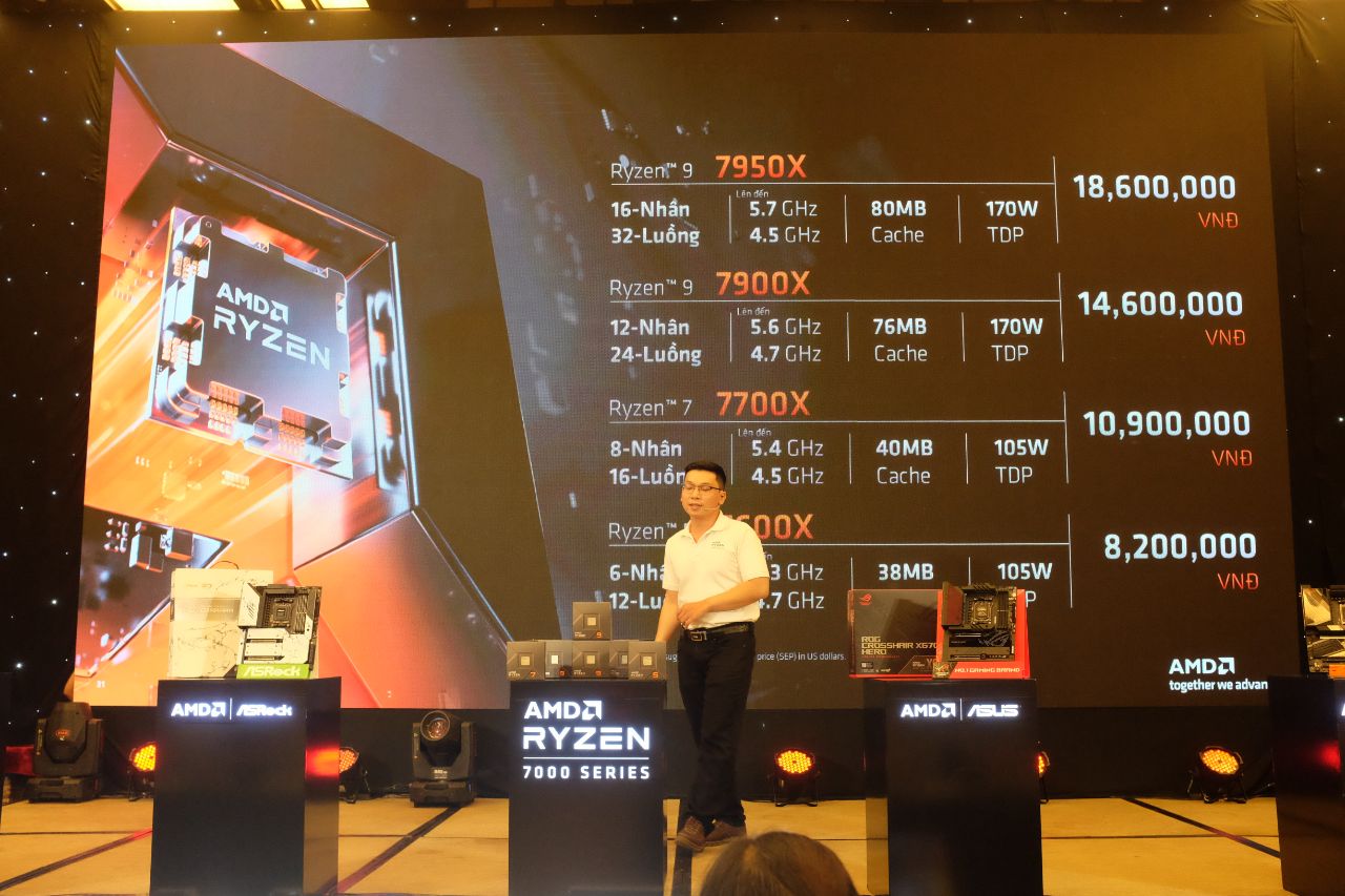 AMD ra mắt dòng CPU Ryzen 7000 Series với kiến trúc Zen 4 - Tin Gaming Gear